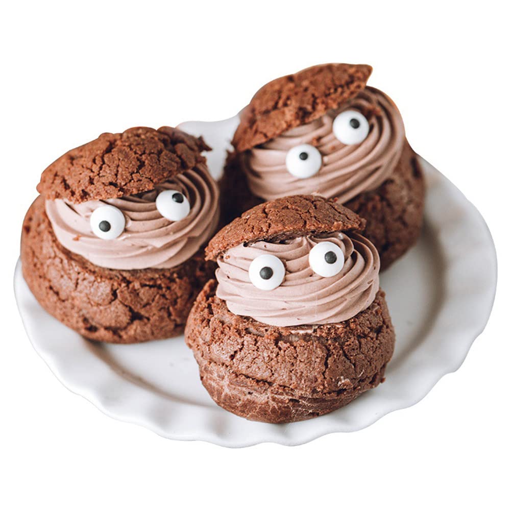 2 Bottles Candy Eyes Eyeballs Cake Cupcake Toppers Edible Eyes for Decorating, Two Size Mixed - Halloween, Christmas, Easter, and Edible Art Project Candy Decorations