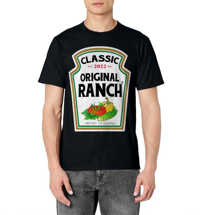 Ranch Sauce Green Salad Dressing Halloween Costume Matching T-Shirt
