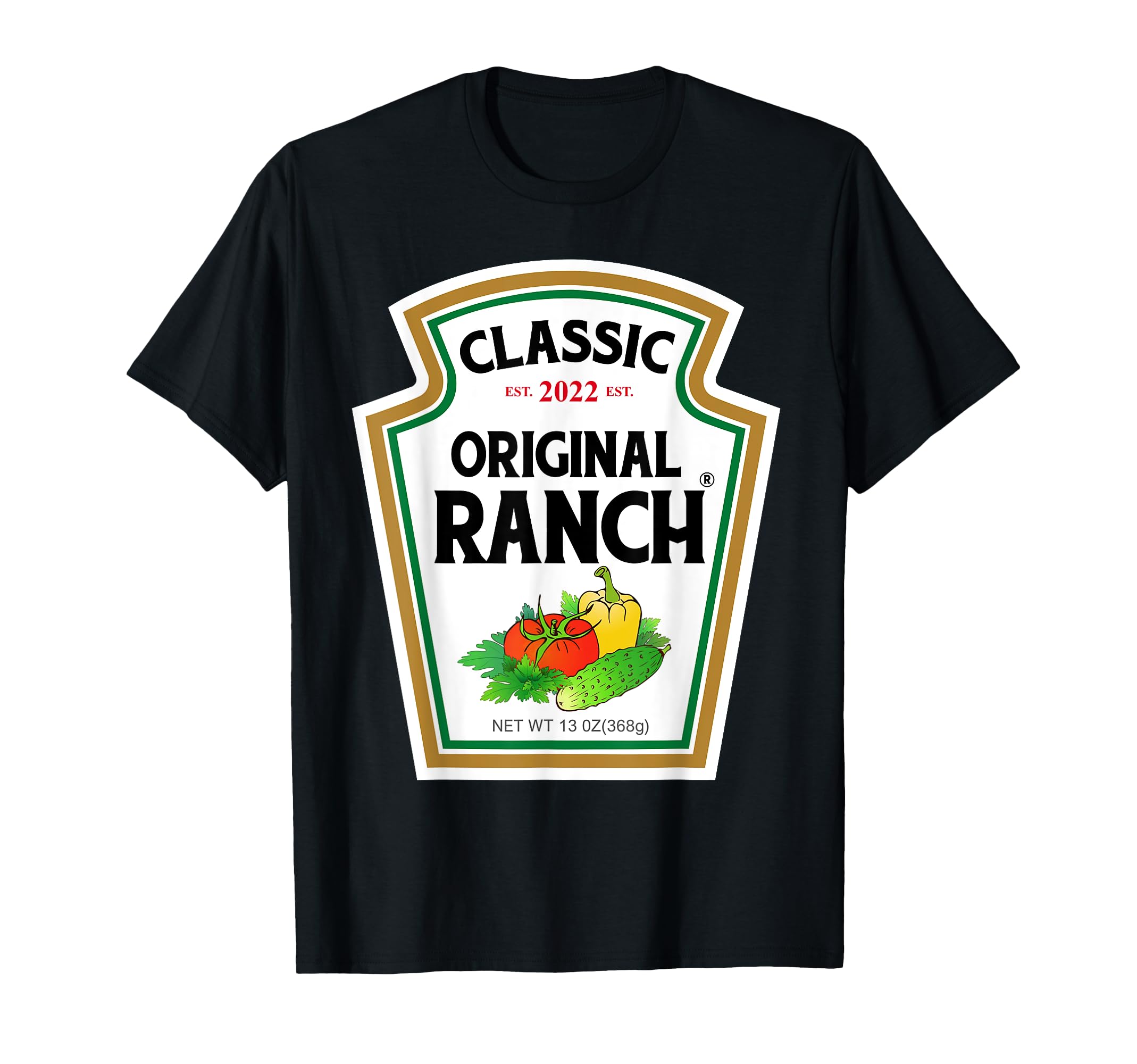 Ranch Sauce Green Salad Dressing Halloween Costume Matching T-Shirt