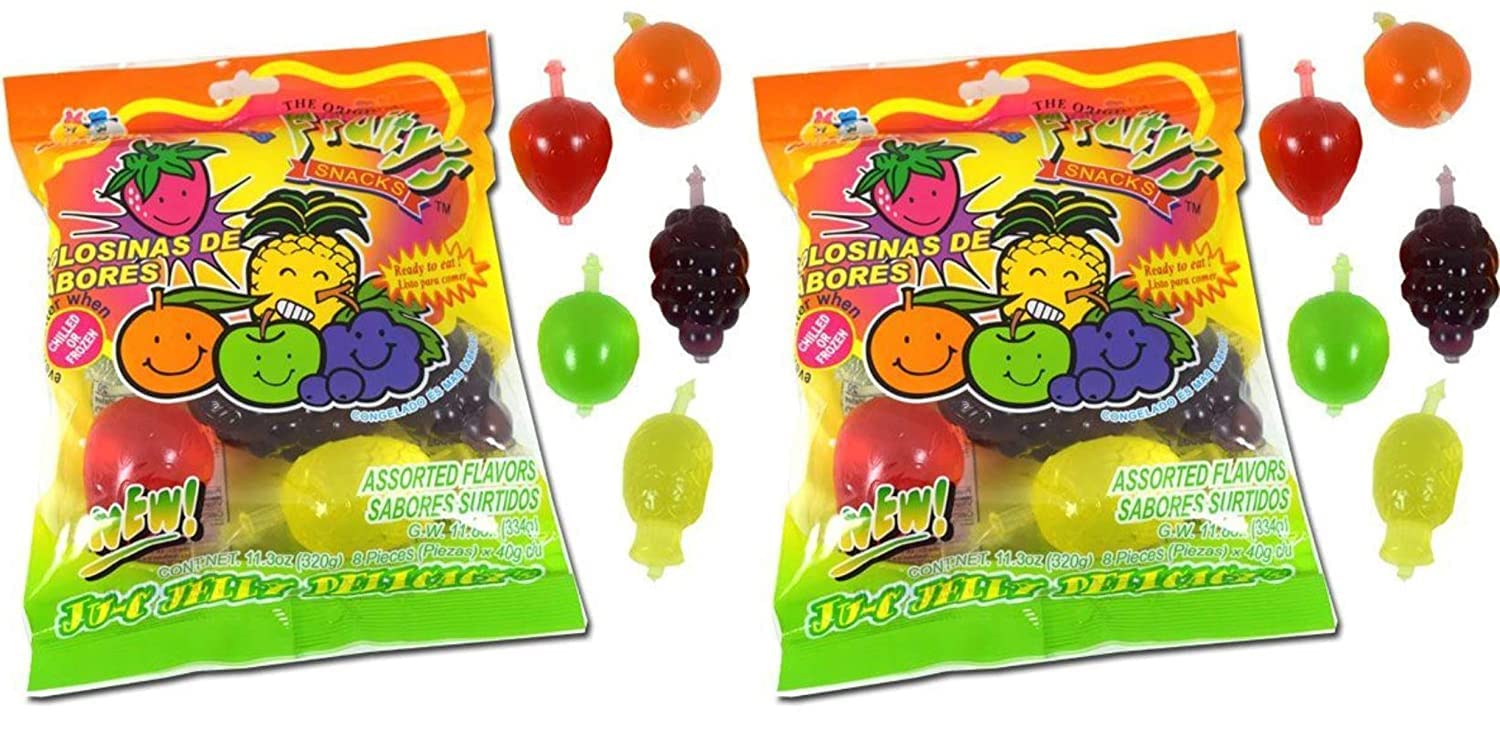 Din Don Fruity's JU-C Jelly Fruit Snacks Pack of 2