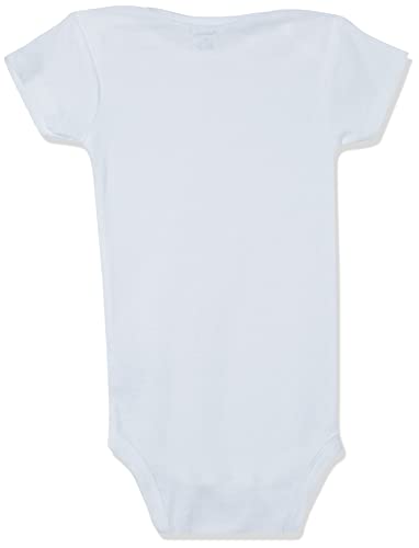 Gerber Baby 8-Pack Short Sleeve Onesies Bodysuits, Solid White, 3-6 Months