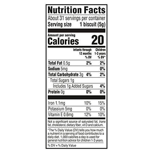 Gerber Snacks for Baby Arrowroot Biscuits, 5.5 Ounce Pouch
