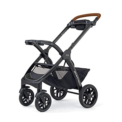 Chicco Bravo Primo Trio Travel System, Bravo Primo Quick-Fold Stroller with Chicco KeyFit 35 Zip Extended-Use Infant Car Seat, Car Seat and Stroller Combo | Springhill/Black