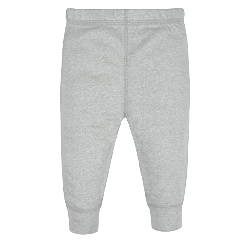 Gerber Baby Boys' Multi-Pack Pants, Gray Heather/Black, 3-6 Months