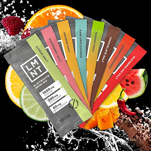 LMNT Keto Electrolyte Powder Packets | Paleo Hydration Drink Mix | No Sugar, No Artificial Ingredients | Sample Pack| 8 Stick Packs