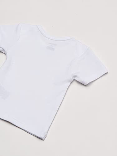 Gerber Baby 3-Pack Short-Sleeve Slip-On Shirts, White, 24 Months