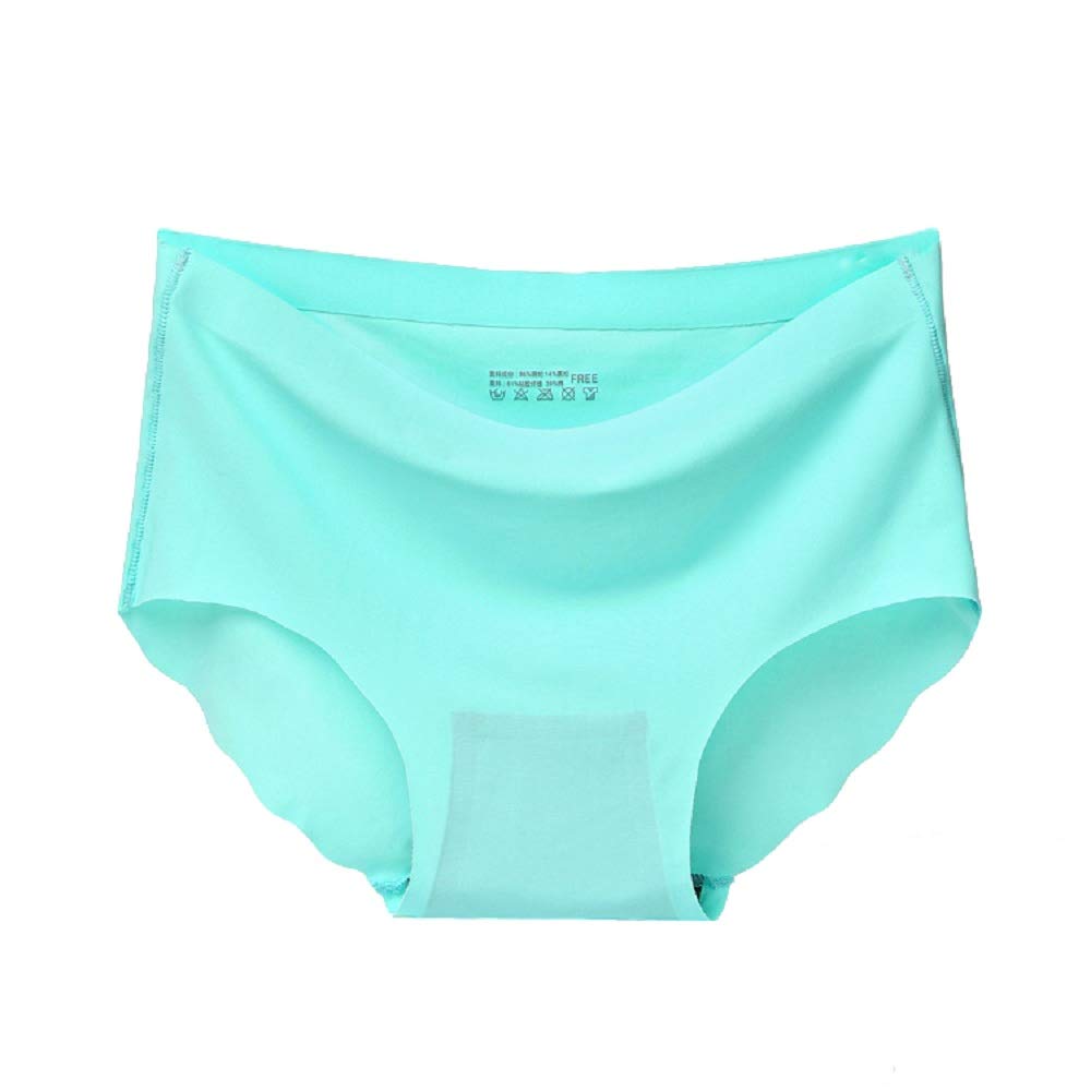 Nightaste Women's Seamless Briefs Pack of 5 Ice Silk Panties Mid-Rise No Show Underwear (Small, Multi1)