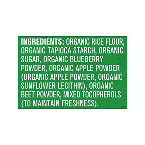 Gerber Snacks for Baby Teethers, Organic Gentle Teething Wafers, Blueberry Apple Beet, 1.7 Ounce, 12 Count Box