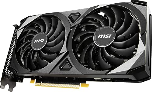 MSI Gaming GeForce RTX 3060 8GB GDRR6 128-Bit HDMI/DP PCIe 4 Torx Twin Fan Ampere OC Graphics Card (RTX 3060 Ventus 2X 8G OC)
