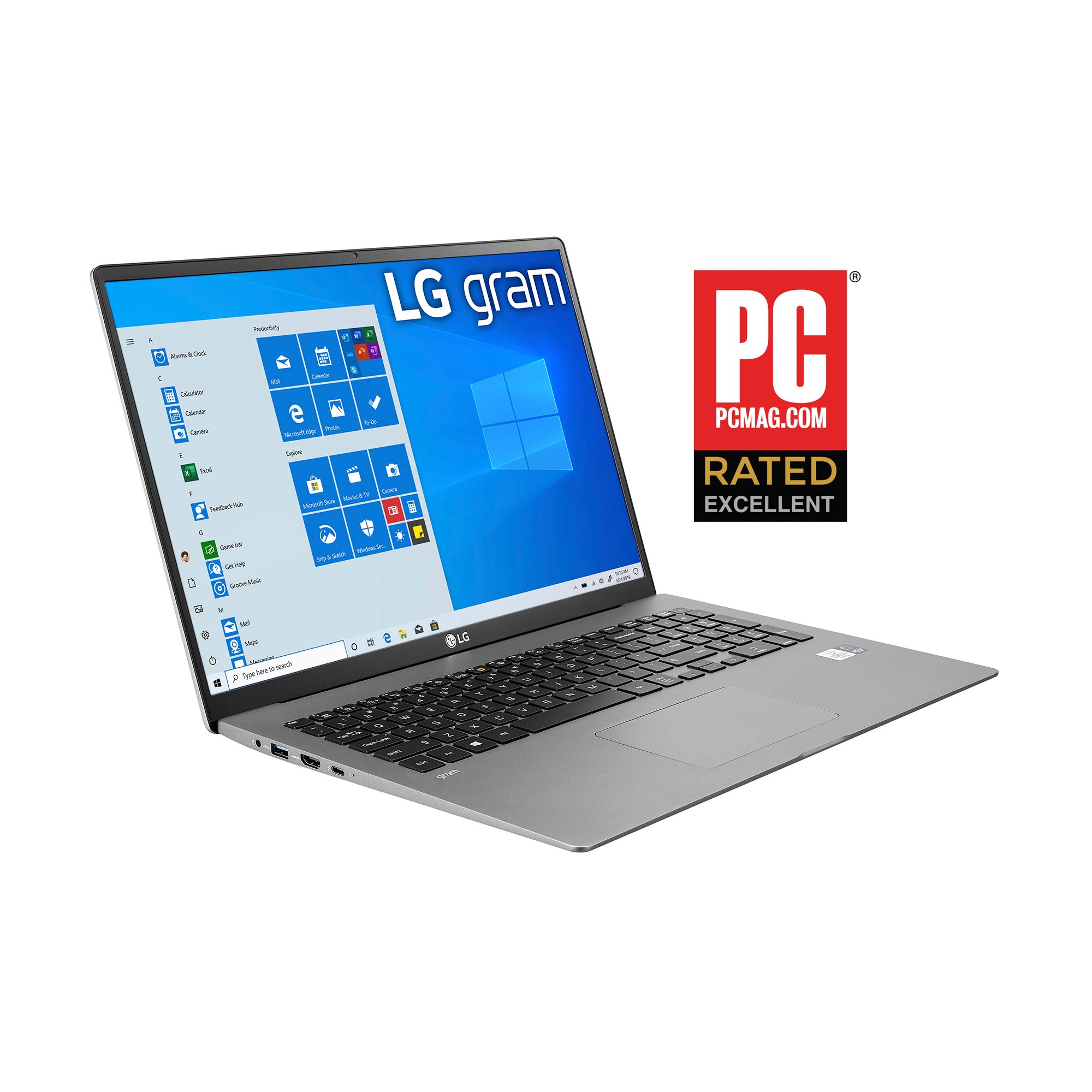 LG Gram 17Z90N-Laptop 17" IPS Ultra-Lightweight, (2560 x 1600), 10th Gen Intel Core i7 , 16GB-RAM, 1TB SSD, Windows 10 Home, 17 Hour-Battery, USB-C, HDMI, -Headphone Input - Silver