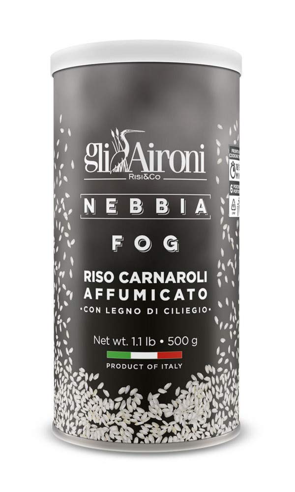 Gli Aironi. Fog. Smoked Carnaroli Rice. 500g (1.1lb)