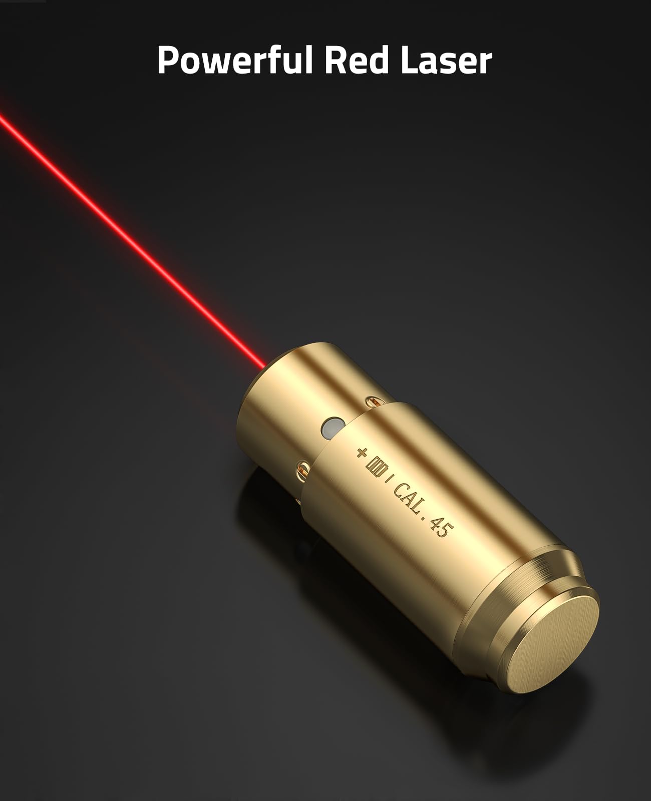 CVLIFE .45acp Bore Sight, Red Laser Bore Sight with Two Sets of Batteries