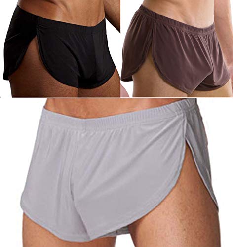 WINDAY Men's Boxer Underwear, Sexy Boxer Shorts Briefs Trunks Style Underpants 3 packs