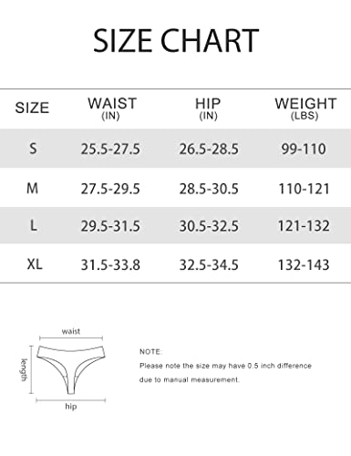FOXROSE Seamless Thongs for Women Silk Thongs for Women Sexy Satin Thongs for Women Underwear Seamless (5 Pack, Medium)