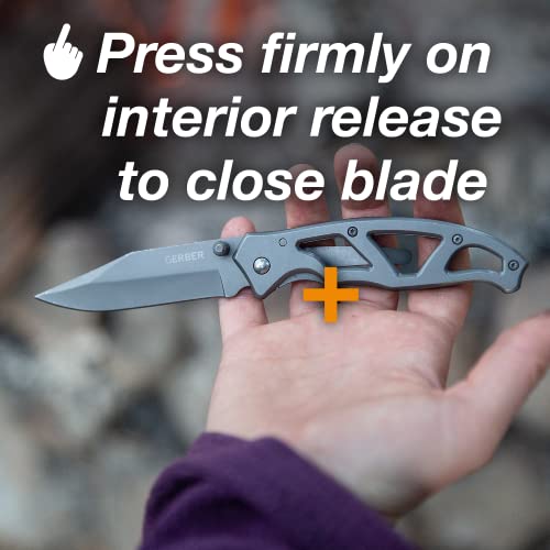 Gerber Gear Truss Multitool with 17 Tools, 4.35β Closed (30-001343N) & 22-48485 Paraframe Mini Pocket Knife, 2.2 Inch Fine Edge Blade, Stainless Steel