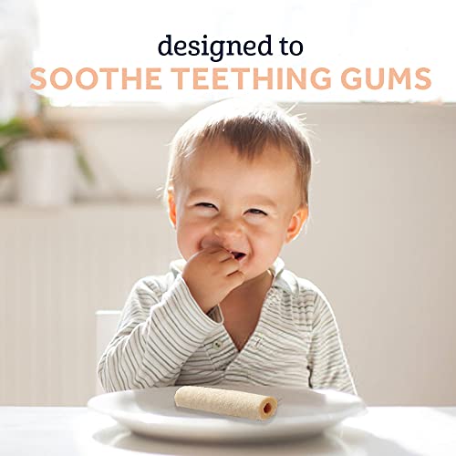 Gerber Baby Food, Sitter, Soothe N Chew Teething Sticks, Strawberry Apple, 5 Boxes of 6 Individually Wrapped Sticks (30 Count)