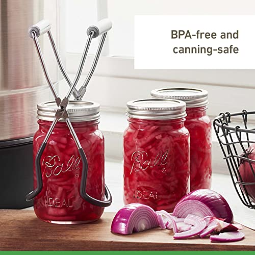 Ball Jar Rose Vintage Regular Mouth Pint Canning Jars, 4 Pack