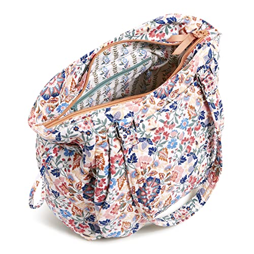 Vera Bradley Women's Cotton Glenna Satchel Purse, Enchanted Mandala - Recycled Cotton, One Size
