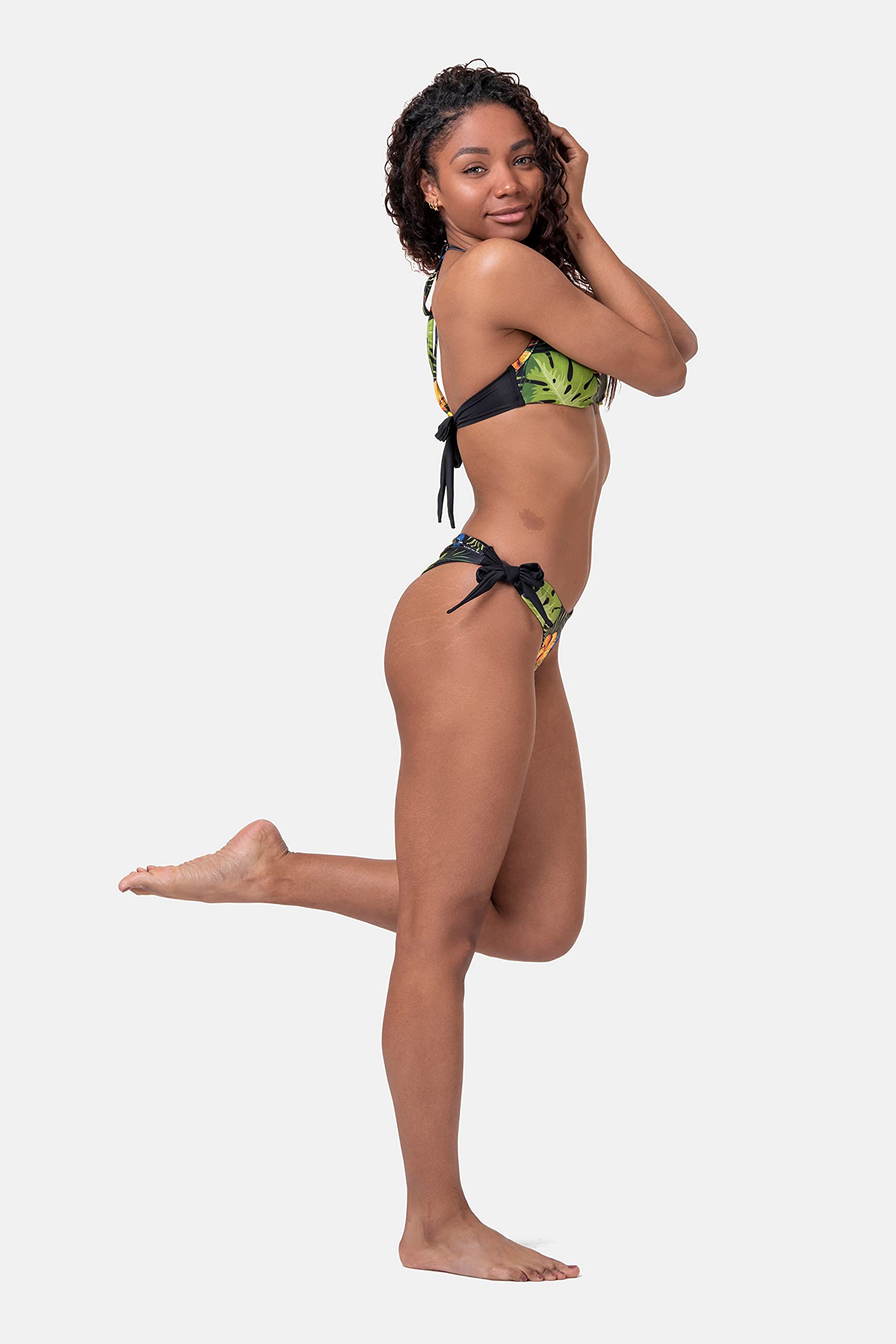 NEBBIA Earth Powered Bikini Top 556 (Small, Jungle Green)