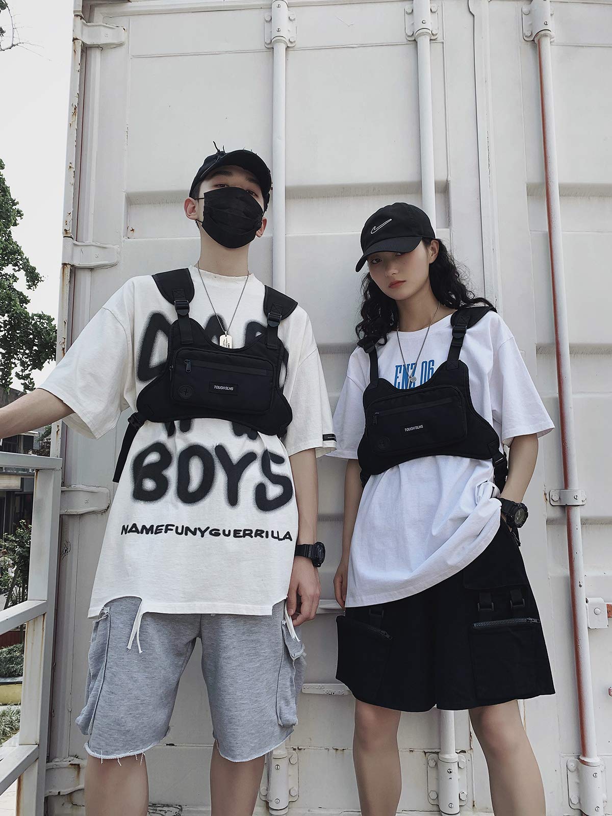 Chest Rig Bag For Men Women Fashion Hiphop Running Pack Pouch Holster Black