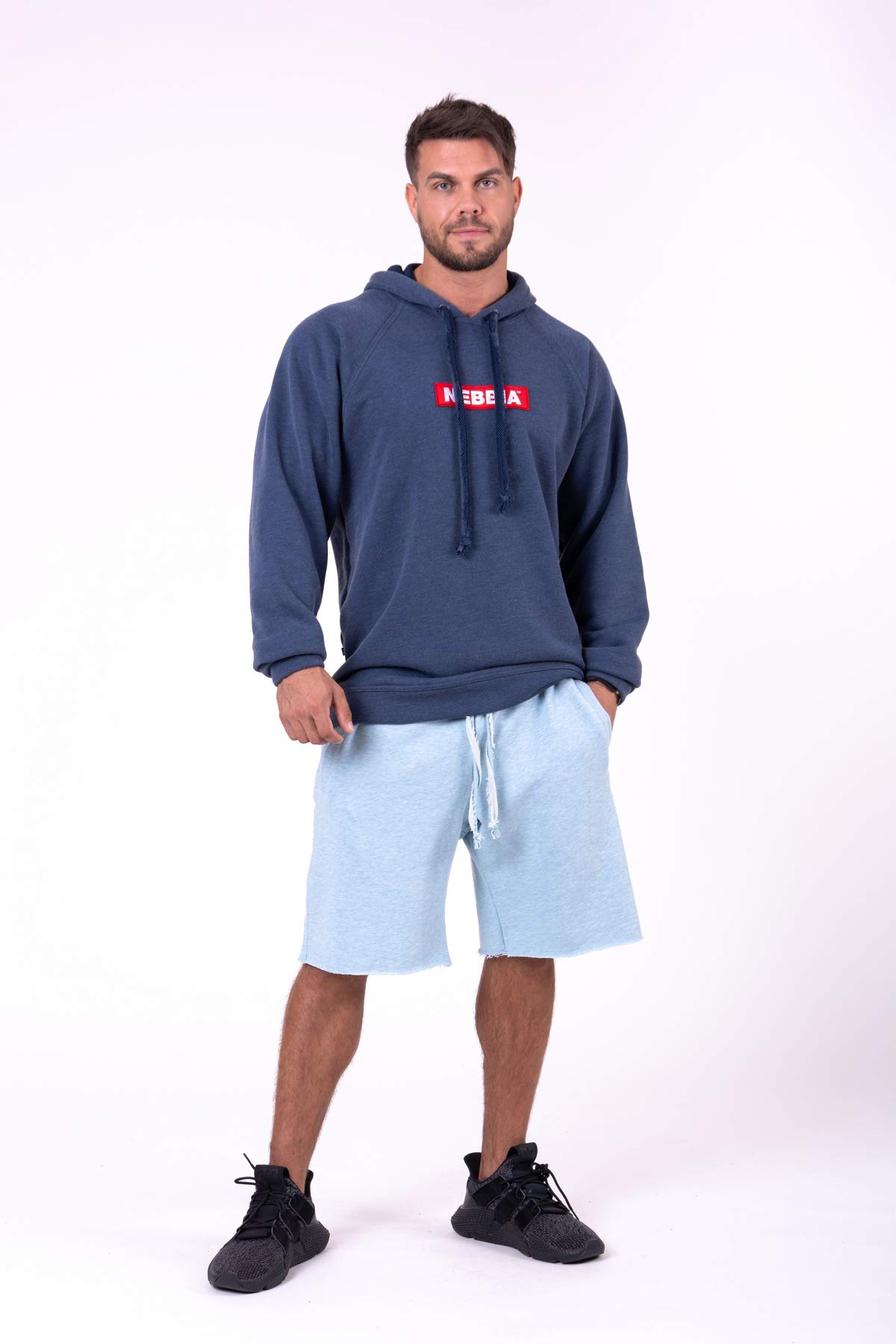 NEBBIA Red Label Hoodie 149 Dark Blue