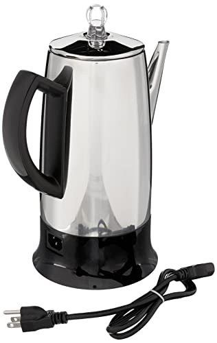 Cuisinart PRC-12FR Classic Stainless Percolator, Stainless Steel (Renewed),12 cups