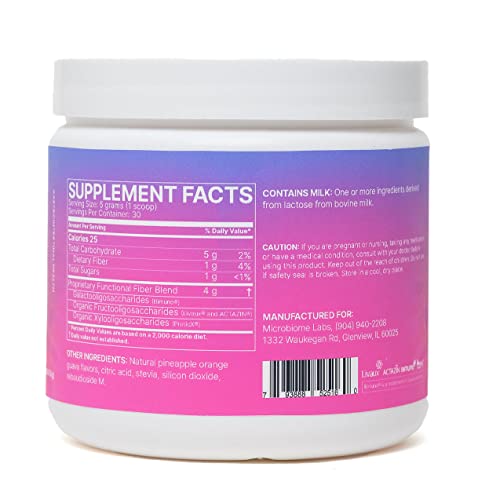 Microbiome Labs MegaMucosa - GI Lining Powder Supplement - Gut Lining & Immune Support with Immunoglobulins & Amino Acids - Berry Acai Flavor Powder for Adults, Children & Teens (5.5 oz)