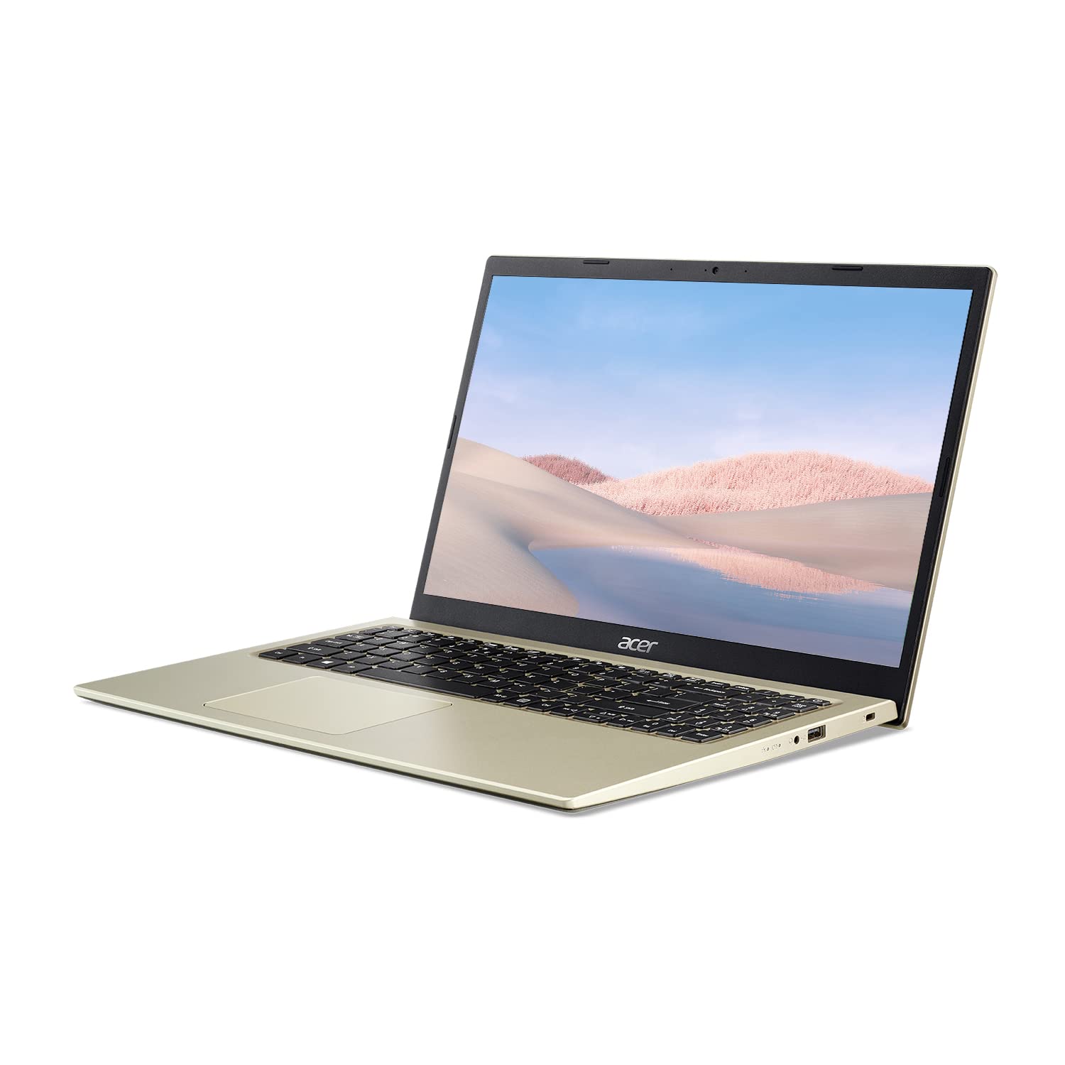 Acer Aspire Thin and Light Laptop, 15.6" FHD Display, Intel Celeron Dual-Core N4500 Processor, 8GB RAM, 256GB SSD, Webcam, WiFi, HDMI, Bluetooth, Windows 11, Safari Gold + One Year Office365