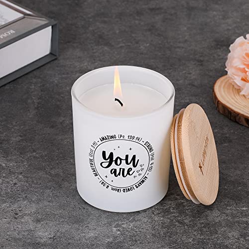 Candle Gift for Coworkers, Boss, Best Friend, Teacher, Nurse, House Warming, Going Away Candle Lavender (You are Amazing - Lavender, 10oz)
