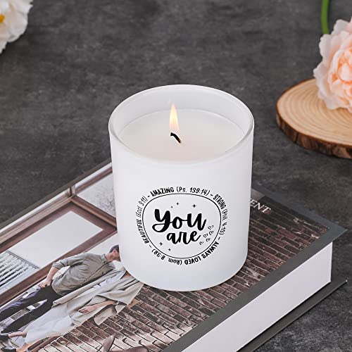Candle Gift for Coworkers, Boss, Best Friend, Teacher, Nurse, House Warming, Going Away Candle Lavender (You are Amazing - Lavender, 10oz)