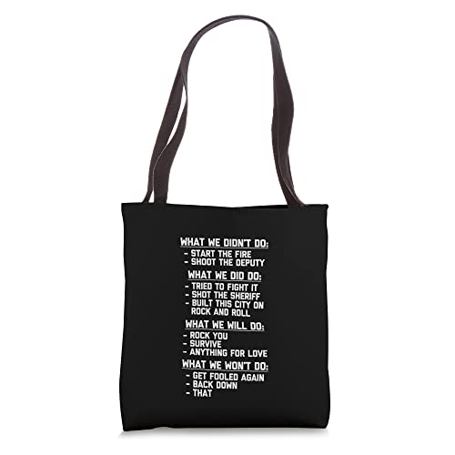 80s Music Gift Funny Saying 80s Song Lyrics Retro 80s Music Tote Bag