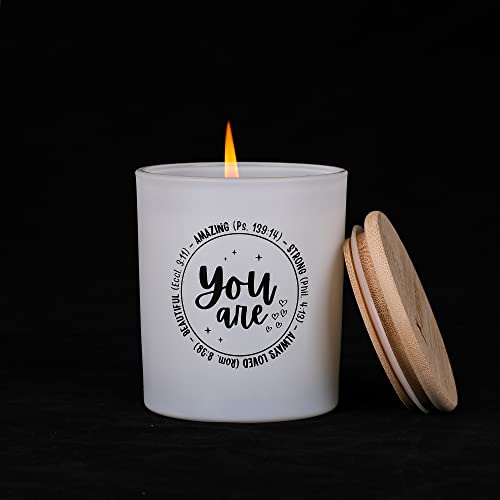 Candle Gift for Coworkers, Boss, Best Friend, Teacher, Nurse, House Warming, Going Away Candle Lavender (You are Amazing - Lavender, 10oz)