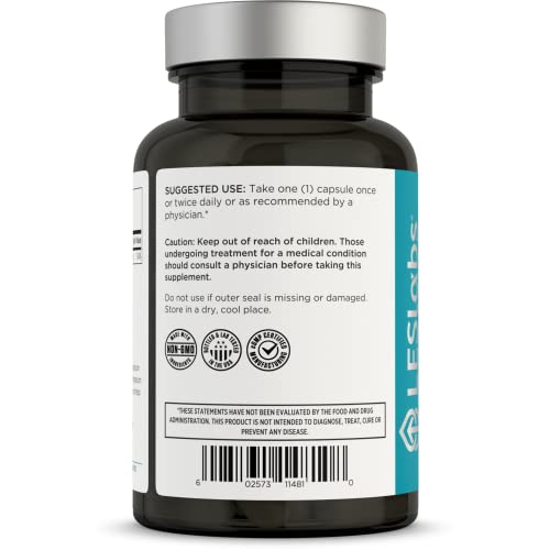 LES Labs Magnesium Citrate β Stress Relief, Restful Sleep, Heart Health, Metabolism, Nerve & Muscle Function β 750mg β Non-GMO Supplement β 120 Capsules