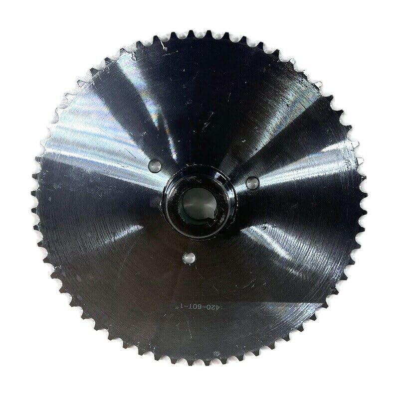 60 Tooth 1" Bore Live Axle Hub Sprocket 40/41/420 Chain 1/4" Keyway for Go Kart