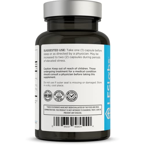 LES Labs Cortisol Health โ Stress Relief, Balanced Cortisol Response, Relaxation & Deep Sleep โ Phosphatidylserine, Magnesium, Magnolia Bark, Rhodiola Rosea & Ashwagandha โ 60 Capsules