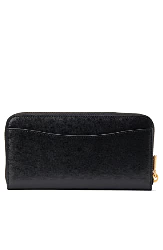 Kate Spade Morgan Embellished Bow Saffiano Leather Clutch Wallet in Black