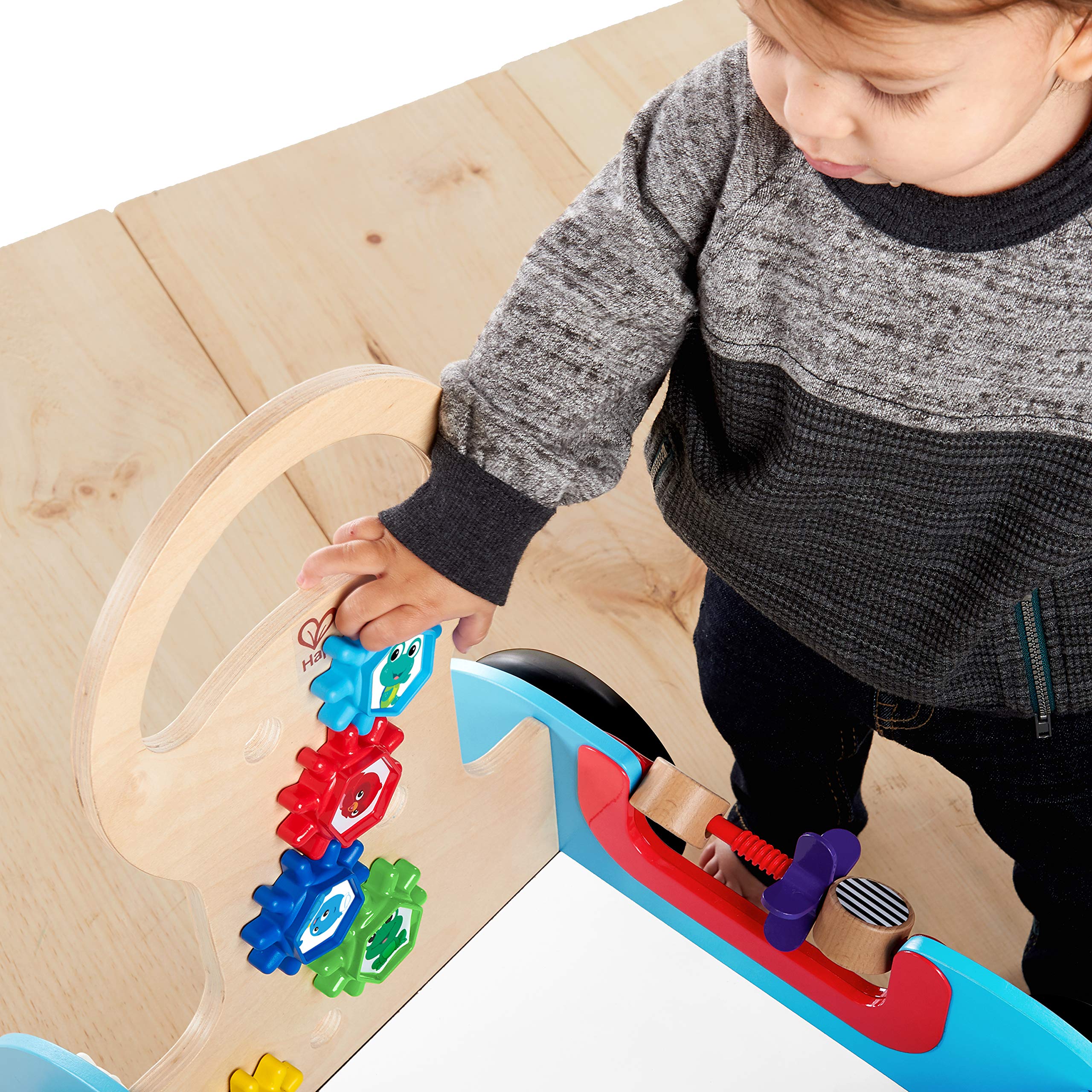 Baby Einstein Discovery Buggy Wooden Activity Walker & Wagon, Ages 12 Months +