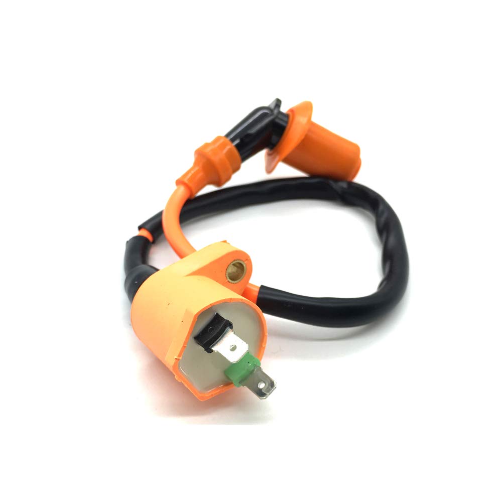 VRWEARE High Performance Motorcycle Racing 6pin CDI Ignition Coil Spark Plug Set Fit for Gy6 150cc 125cc 50cc 4-stroke Engines Scooter ATV Go Kart Moped Quad Pit Dirt Bike Cart
