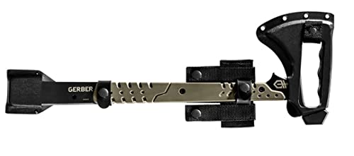 Gerber Gear 30-000715N Downrange Tactical Tomahawk, Multitool Hammer Head Axe and Prybar, Included Sheath, Brown/Black