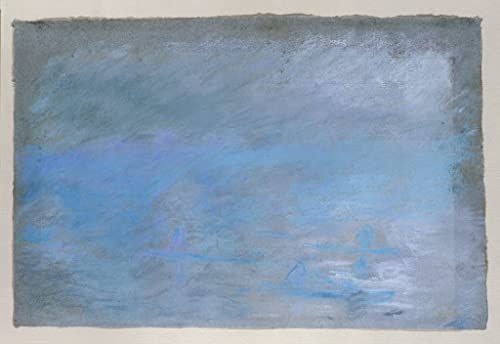 ZIMARO quadro su tela arte della parete Stampe Immagine Famoso Il ponte di Waterloo nella nebbia di Claude Monet per l'arredamento del corridoio 60x90cm