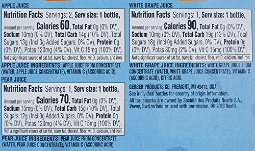 Gerber Juice - Variety Pack - 4 fl oz - 4 pk