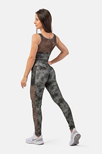 NEBBIA ECO Camo Green Mesh Breathe Sports Bra 411