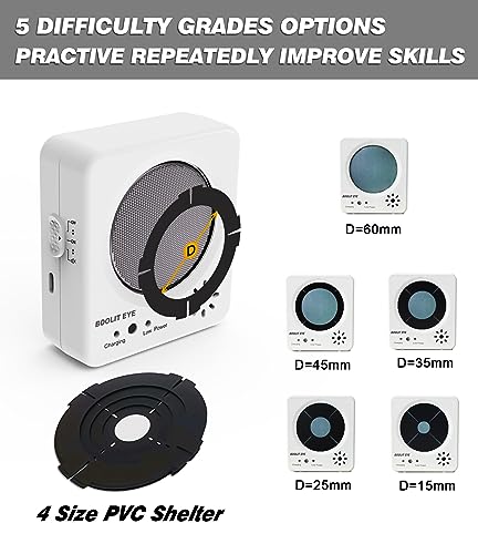 BOOLIT EYE 2nd Generation 9mm Dry Fire Training System, Laser Cartridge and Personal Electronic Target kit Safely Practice Steel Plate Sound and Flash Feedback