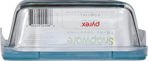 Snapware 6-Cup Total Solution Rectangle Food Storage Container, Glass