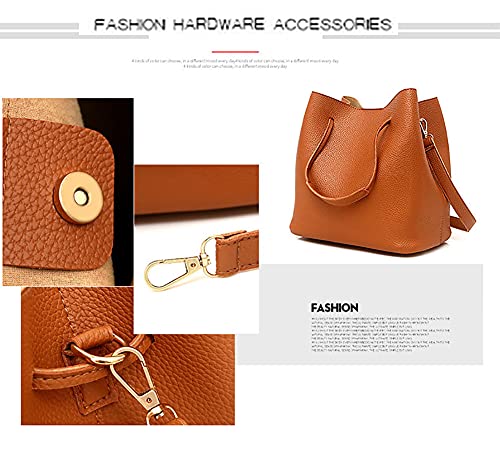 Women Fashion Handbags Wallet Tote Bag Shoulder Bag Purse Set 4pcs (black)