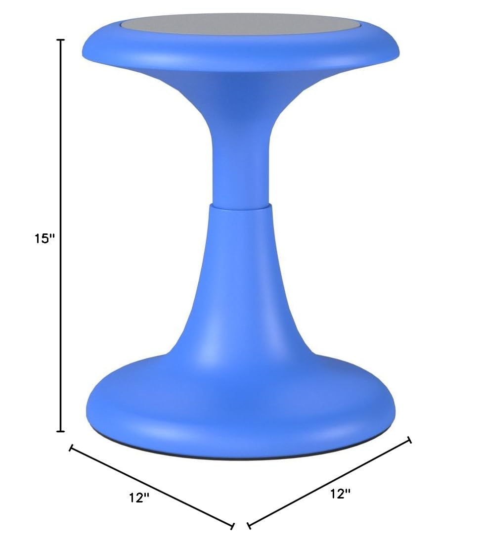 Regency Glow 15" Stool, Blue