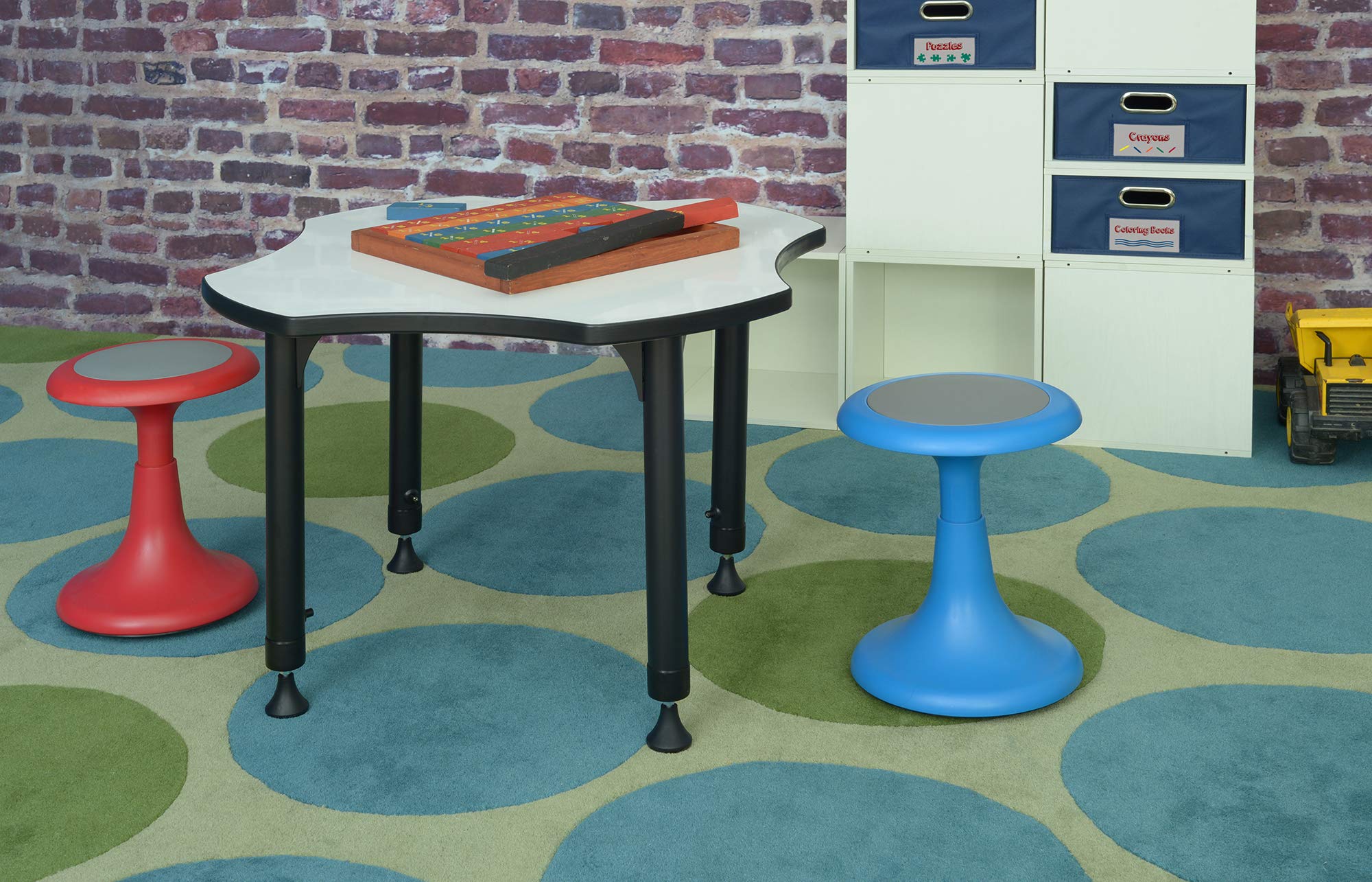 Regency Glow 15" Stool, Blue
