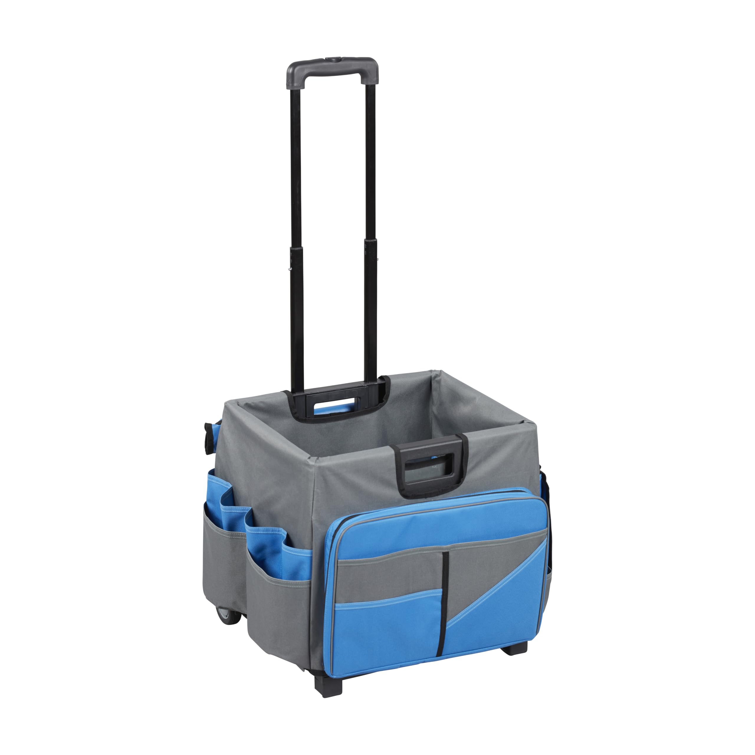 ECR4Kids - ELR-0550B-BL MemoryStor Universal Rolling Cart and Organizer Bag Set, Blue