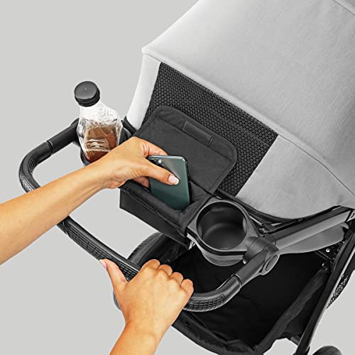 Chicco Bravo LE Trio Travel System, Bravo LE Quick-Fold Stroller with KeyFit 30 Zip Infant Car Seat, Car Seat and Stroller Combo | Driftwood/Grey