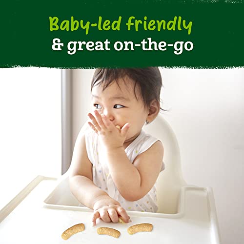 Gerber Snacks for Baby Organic Lil Crunchies, Plant-tastic, White Bean Hummus, 1.59 Ounce (Pack of 6)